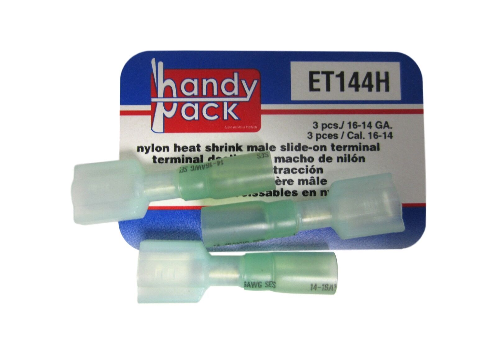 Standard Handy Pack ET144H 16-14 Gauge Nylon Heat Shrink Male Slide on ...