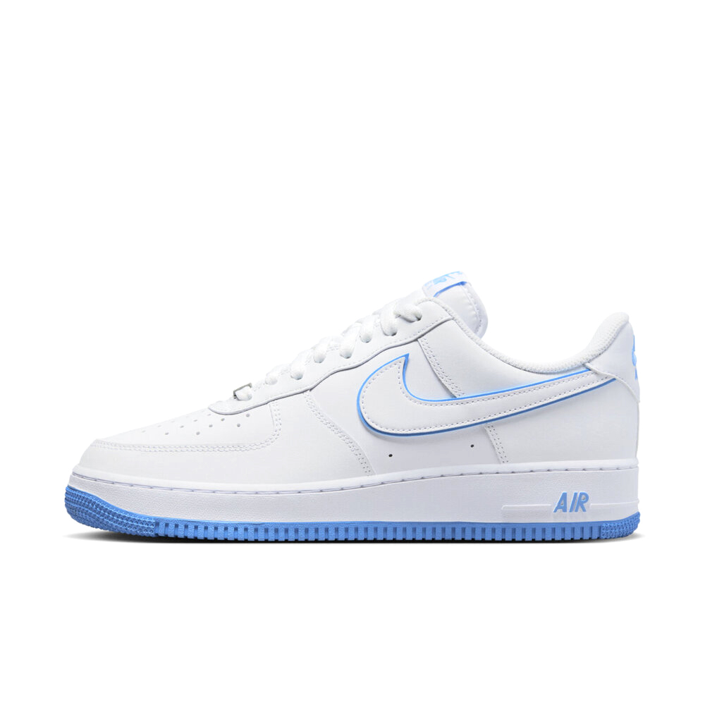 Nike Air Force 1 '07 Low White University Blue Sole DV0788-101 Men's ...