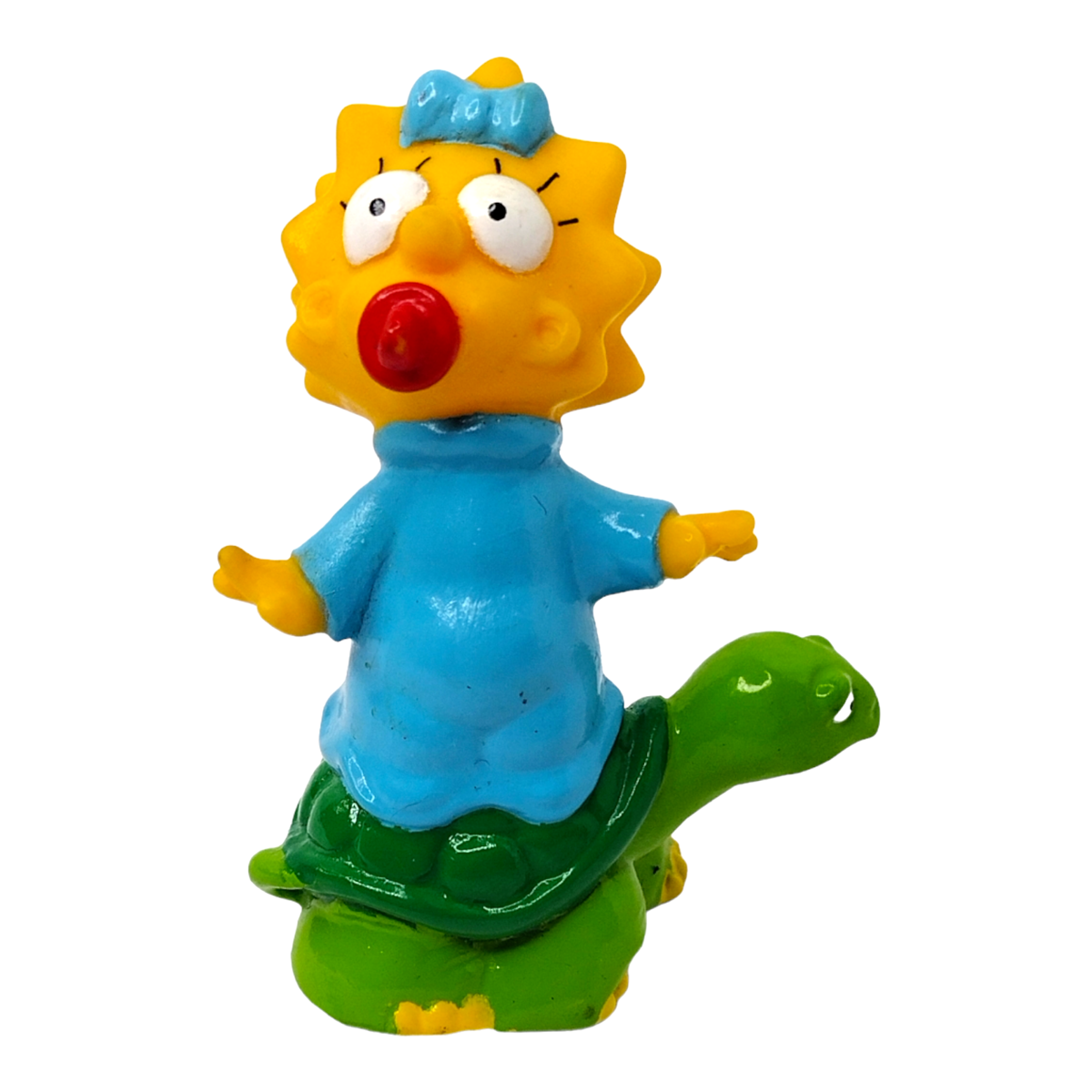 Vintage 1990 Simpsons Maggie Simpson on Turtle PVC Figure 2.5" - Action ...
