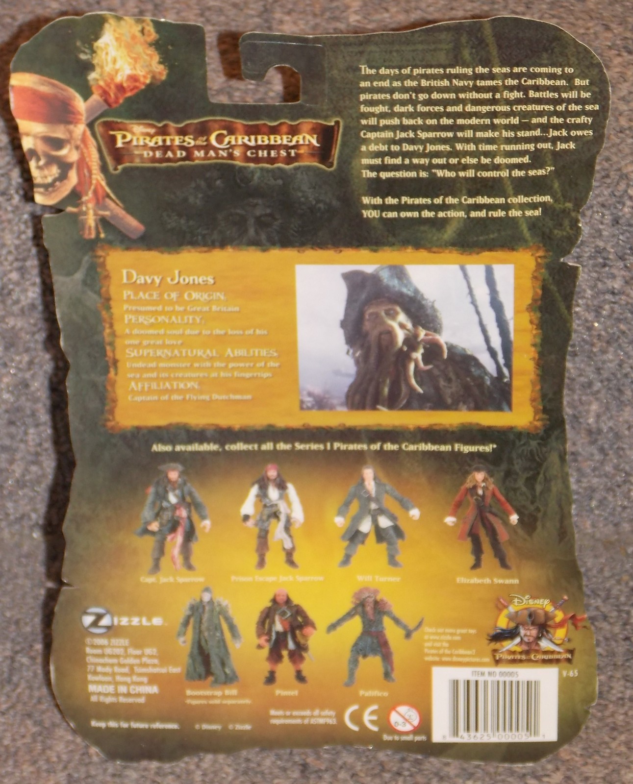 2006 Pirates Of The Caribbean Davy Jones 4 inch Action Figure New In ...