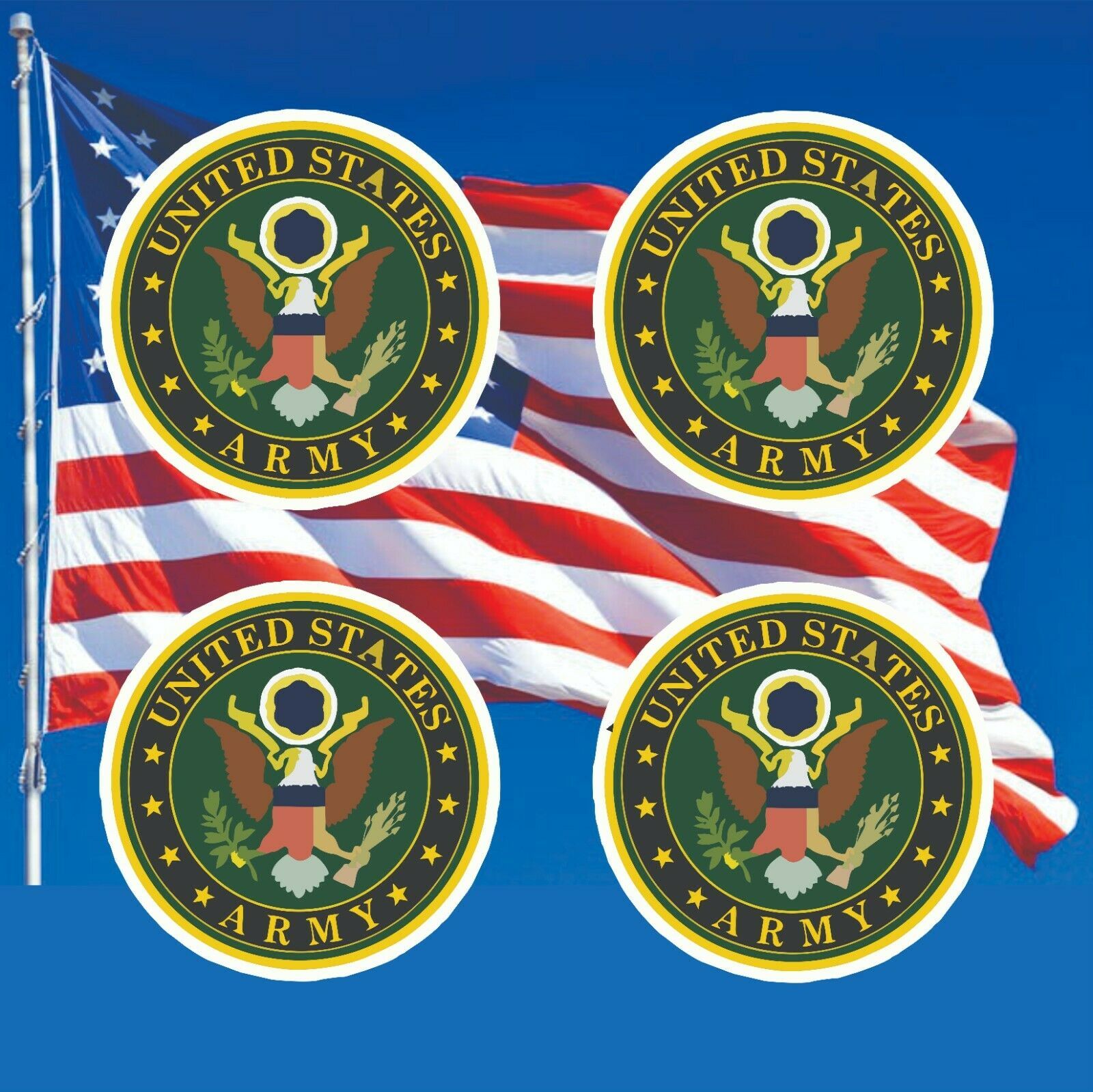 US Army Emblem - Military Bumper Sticker / Decal - Decals & Vinyls