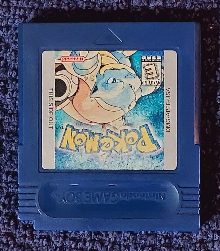 Pokémon Blue Version Game Boy - Classic Retro Game Cartridge - Video Games