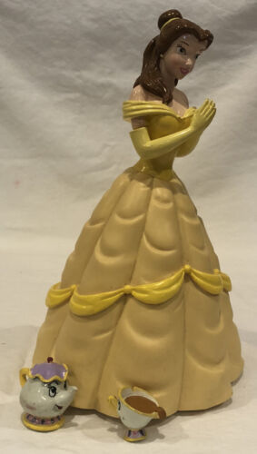 Beauty & The Beast Disney Belle Coin Bank With 2-Characters Rare - HTF ...