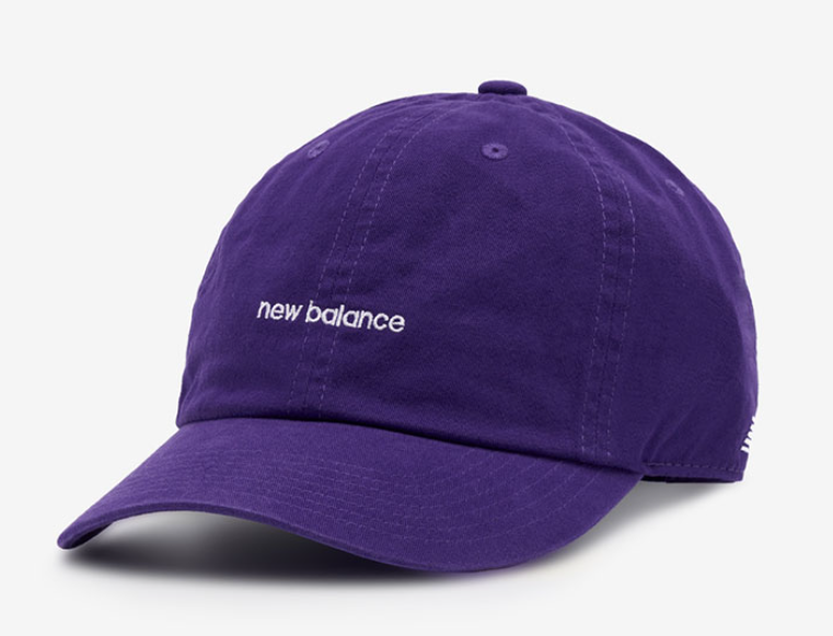 New Balance Letter Logo Baseball Cap Unisex Sports Casual Hat Purple ...
