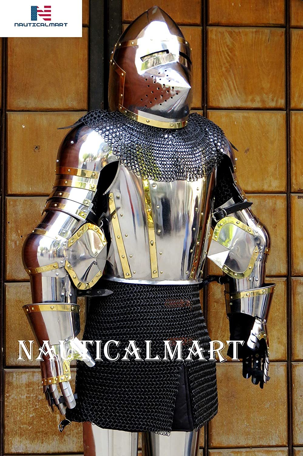 NauticalMart Full-Plate Armour XIV Century Churburg Suit of Armor ...