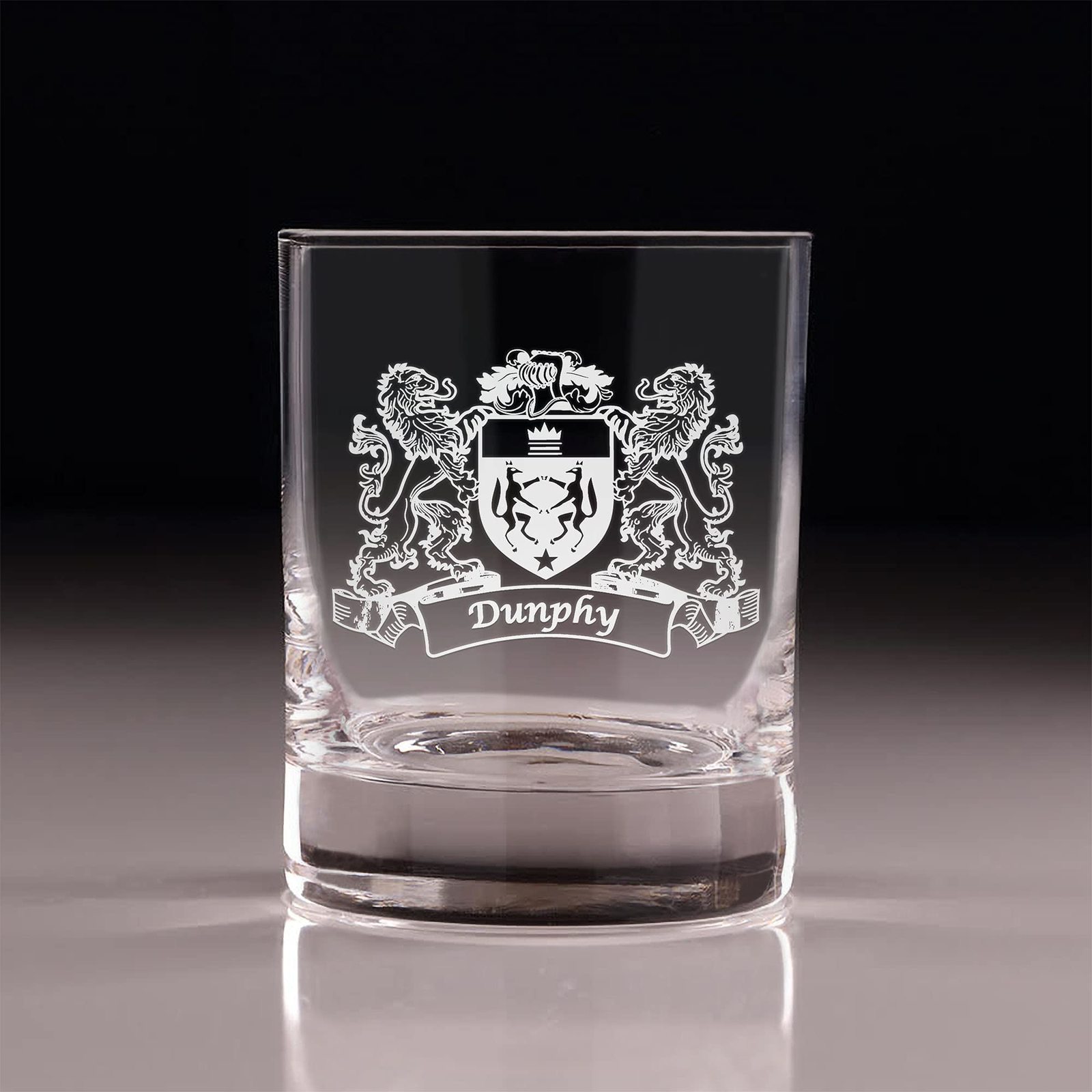 Dunphy Irish Coat of Arms Old Fashioned Tumblers - Set of 4 - Equipment