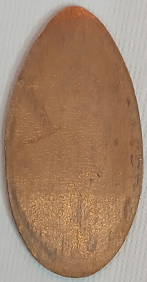 Vintage Unity Hall Elongated Penny Cent - Elongated Coins