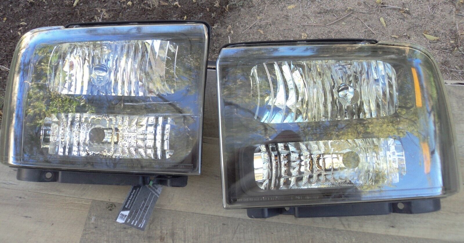 2005-2007 Ford F250 F350 F450 F550 SD Headlight Assembly Set AfterMkt ...
