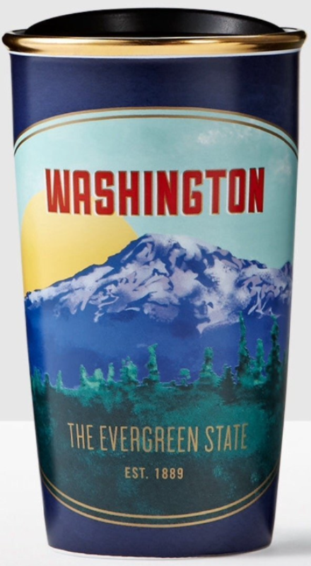 *Starbucks 2016 Washington Local Collection Ceramic Tumbler NEW WITH ...