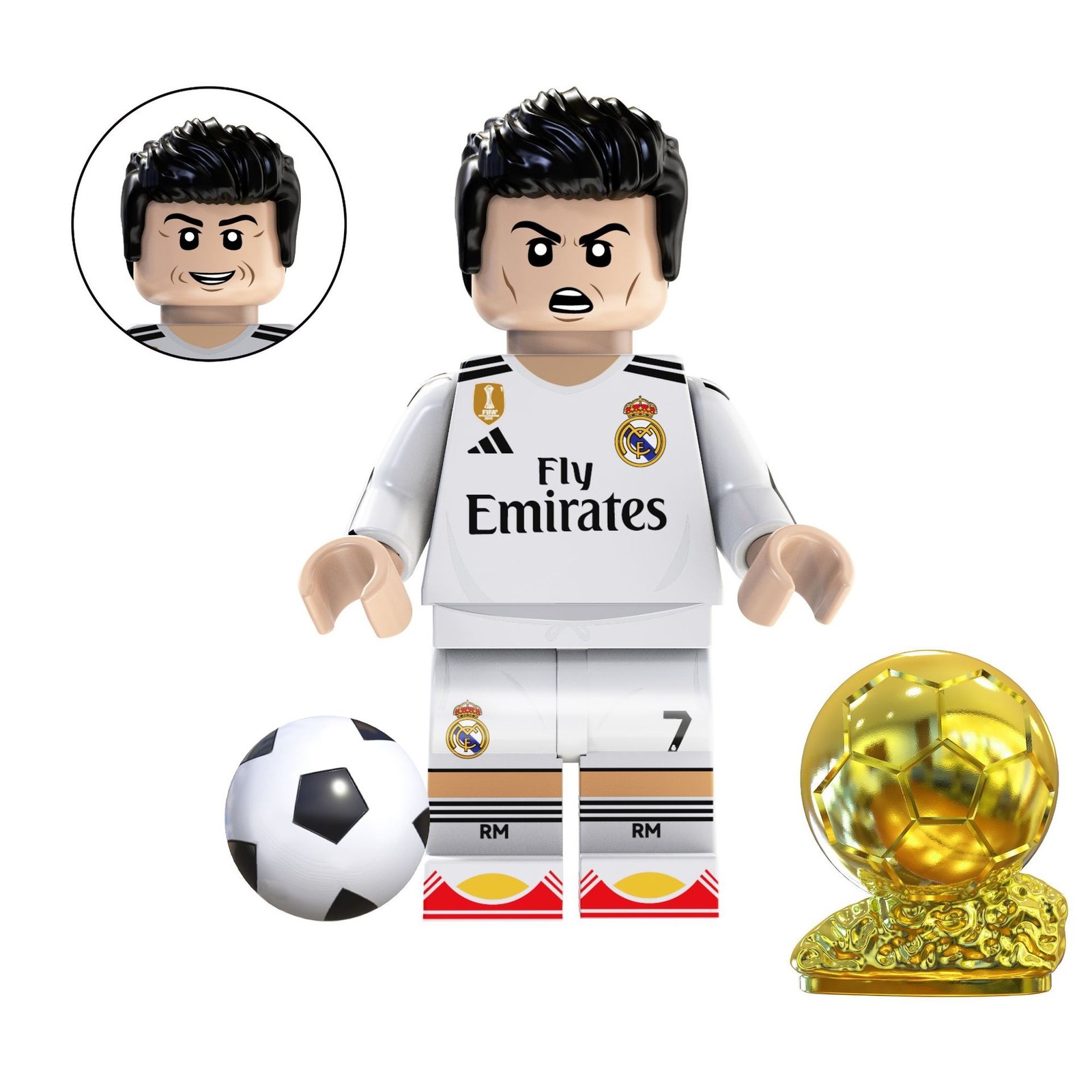 Cristiano Ronaldo Famous Football Player Minifigures Building Toys ...