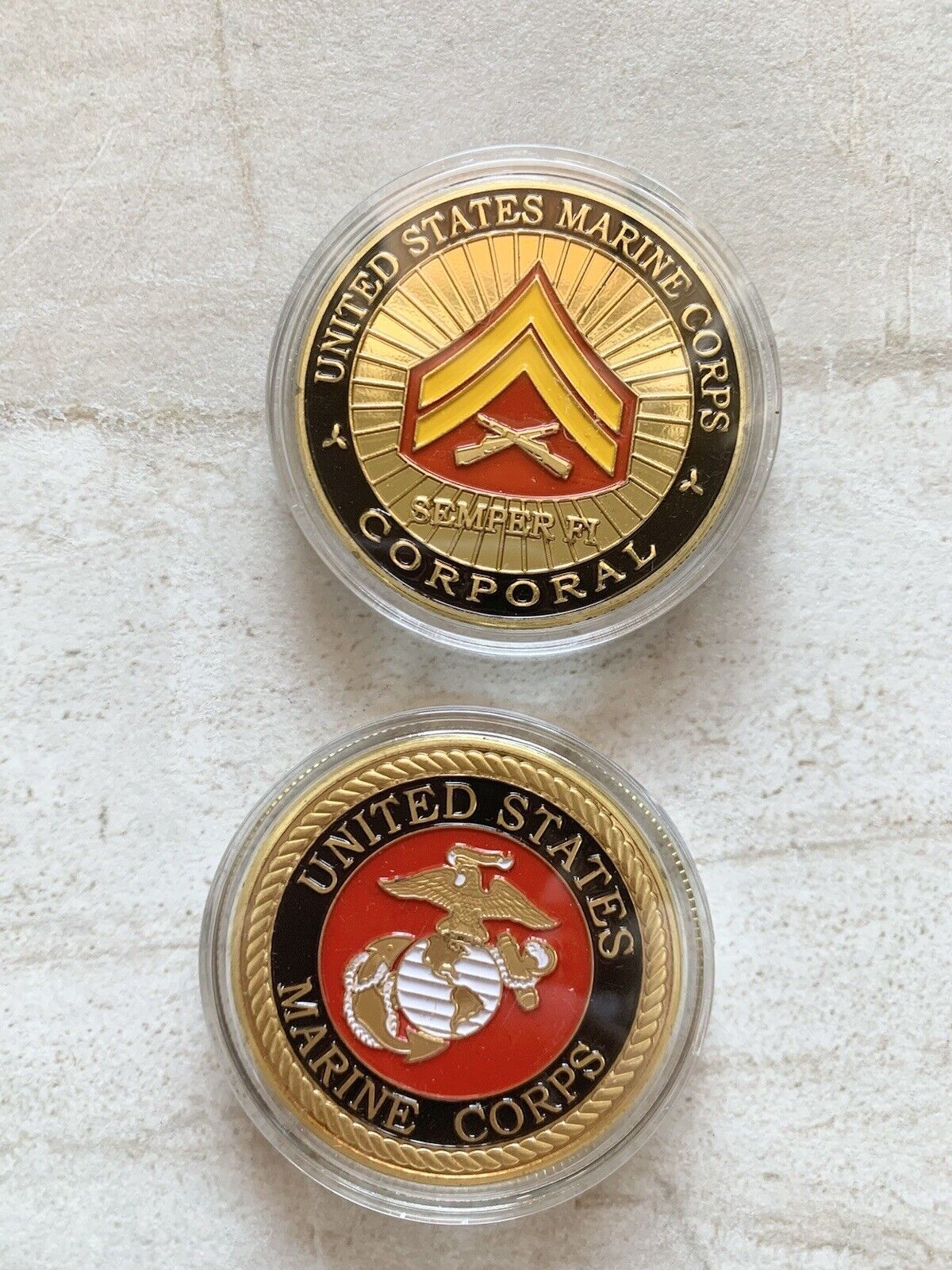CORPORAL E-4 Rank USMC Challenge Coin US Marine Corps USMC - Current ...