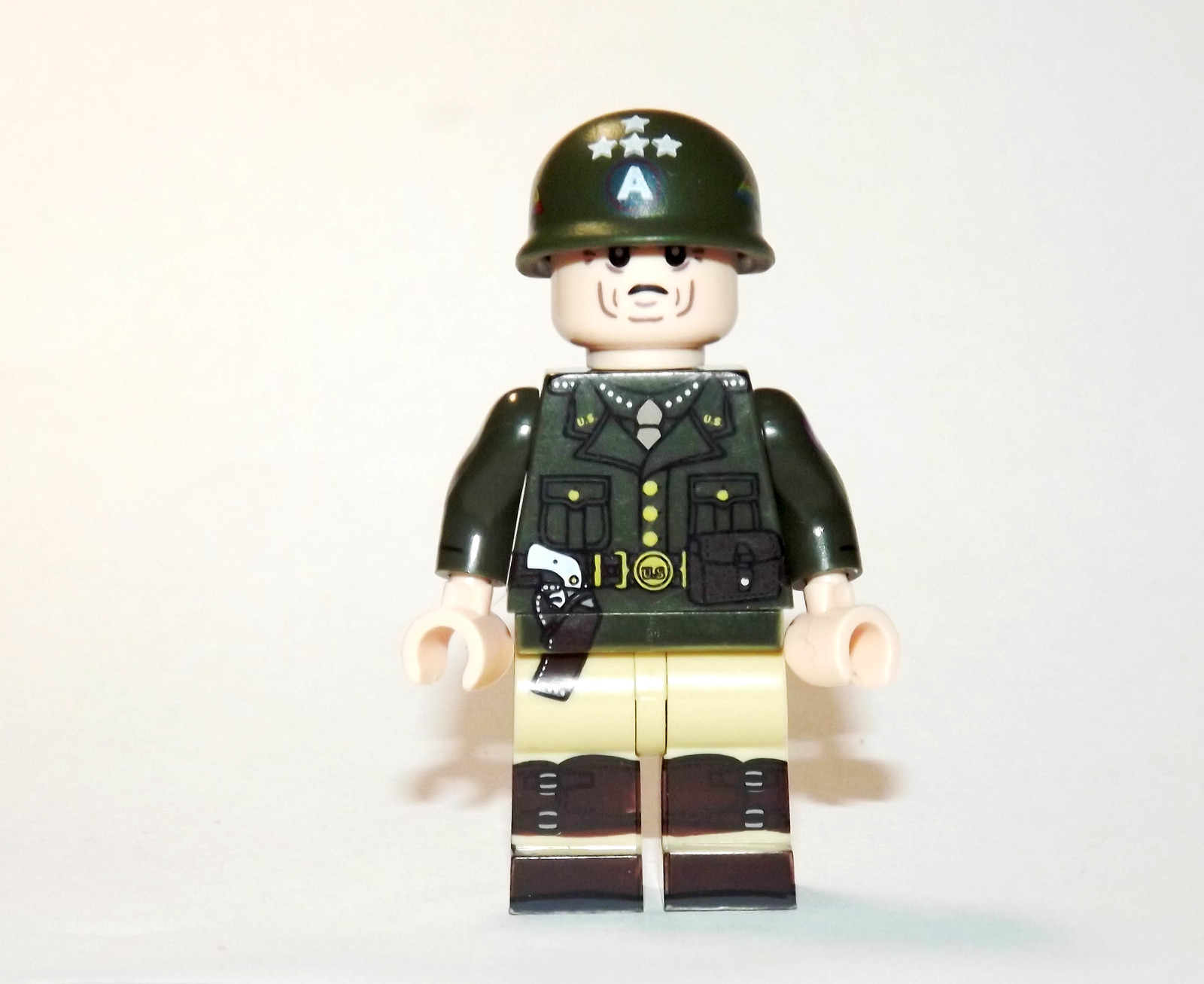 Minifigure General George Patton Us Gi American Army Ww2 Toys US - LEGO ...