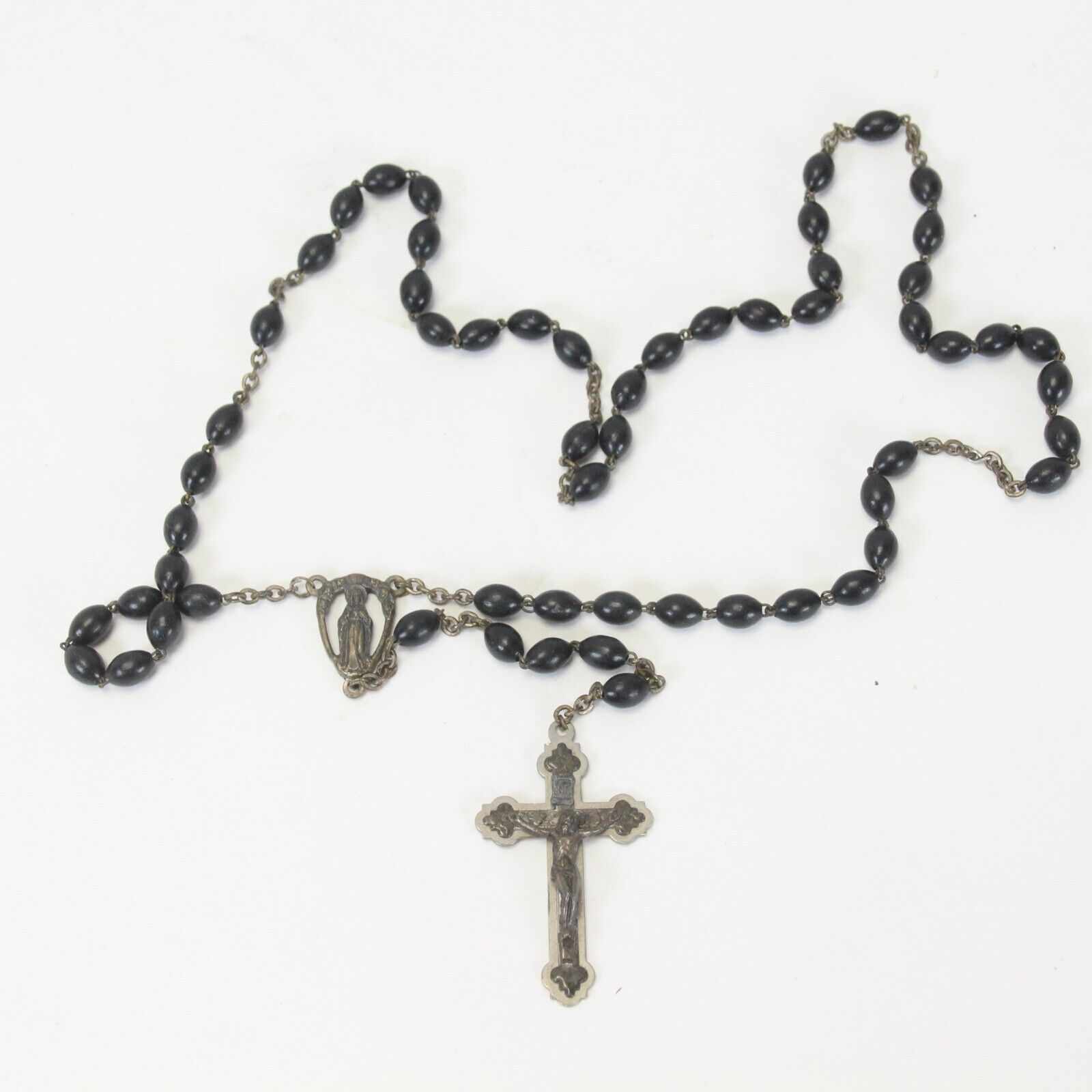 Catholic Rosary Black Bead Sacred Heart and 10 similar items