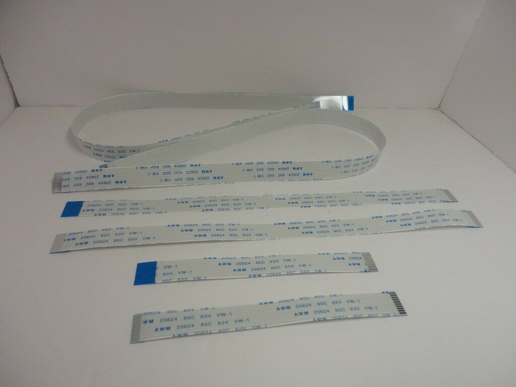 10 Pins AWM 20624 80C 60V VW-1 FFC Flexible Flat Cable Wire Ribbon 1mm Pitch - Power Cables ...