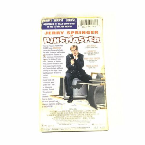 Jerry Springer Ringmaster VHS Tape, Feature Length Film, 1990's Comedy ...