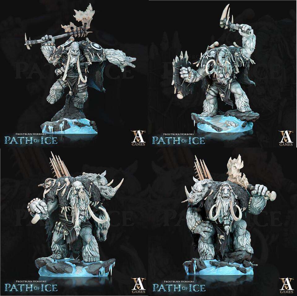 3D Printed Archvillain Games Mammuti Frostburn Horrors - Path of Ice 28 ...