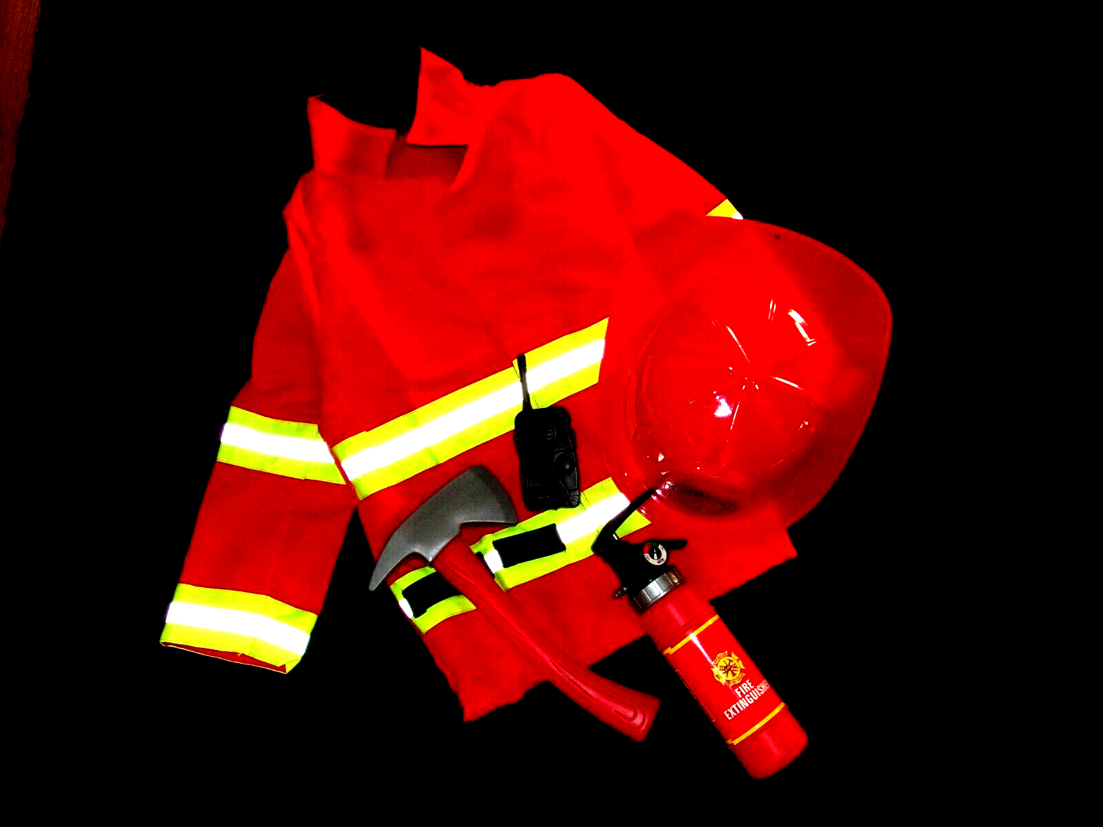 Fire Fighter Dress Up Set 5 Pieces for Ages 3-6 Years by Mud Pie New ...
