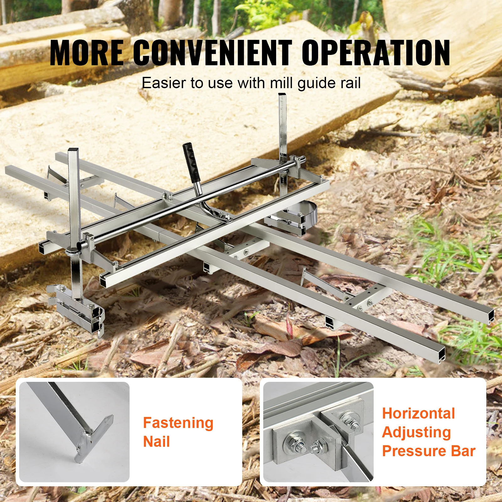VEVOR Chainsaw Mill Plan Milling 14-36 Inch Guide Bar Lumber Cutting ...