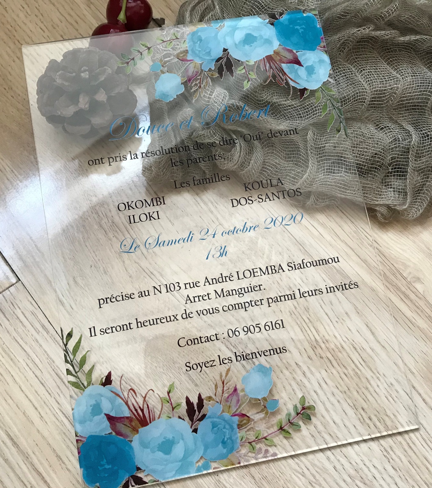 Acrylic Wedding Invites, Custom Acrylic Wedding Invitation,10pcs ...