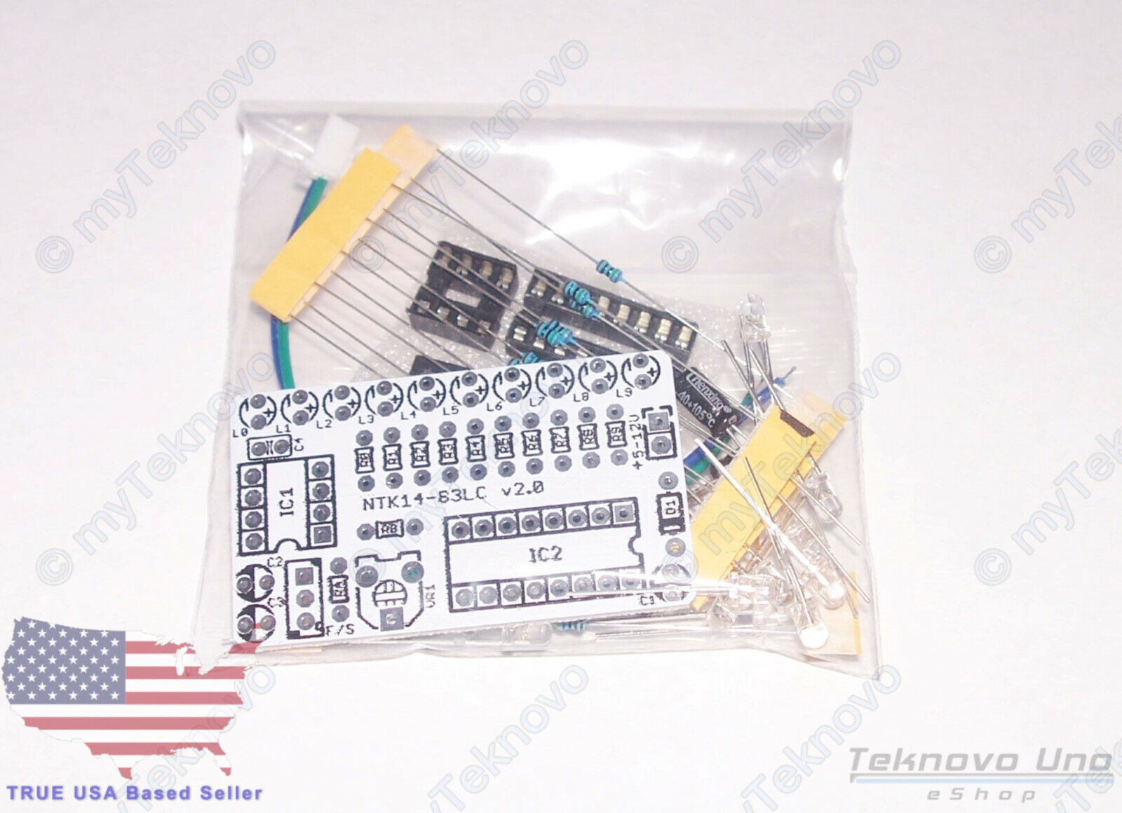 3x Mini White LED & PCB Sequencer Chaser Follower Scroller DIY KIT ...