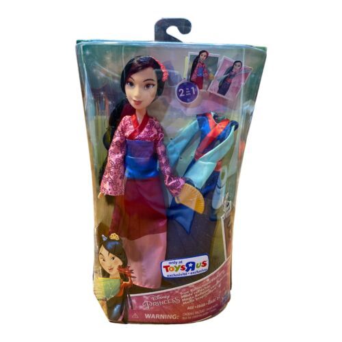 Hasbro Disney 12" Mulan True Reflections Doll 2 Outfits Toys R Us ...