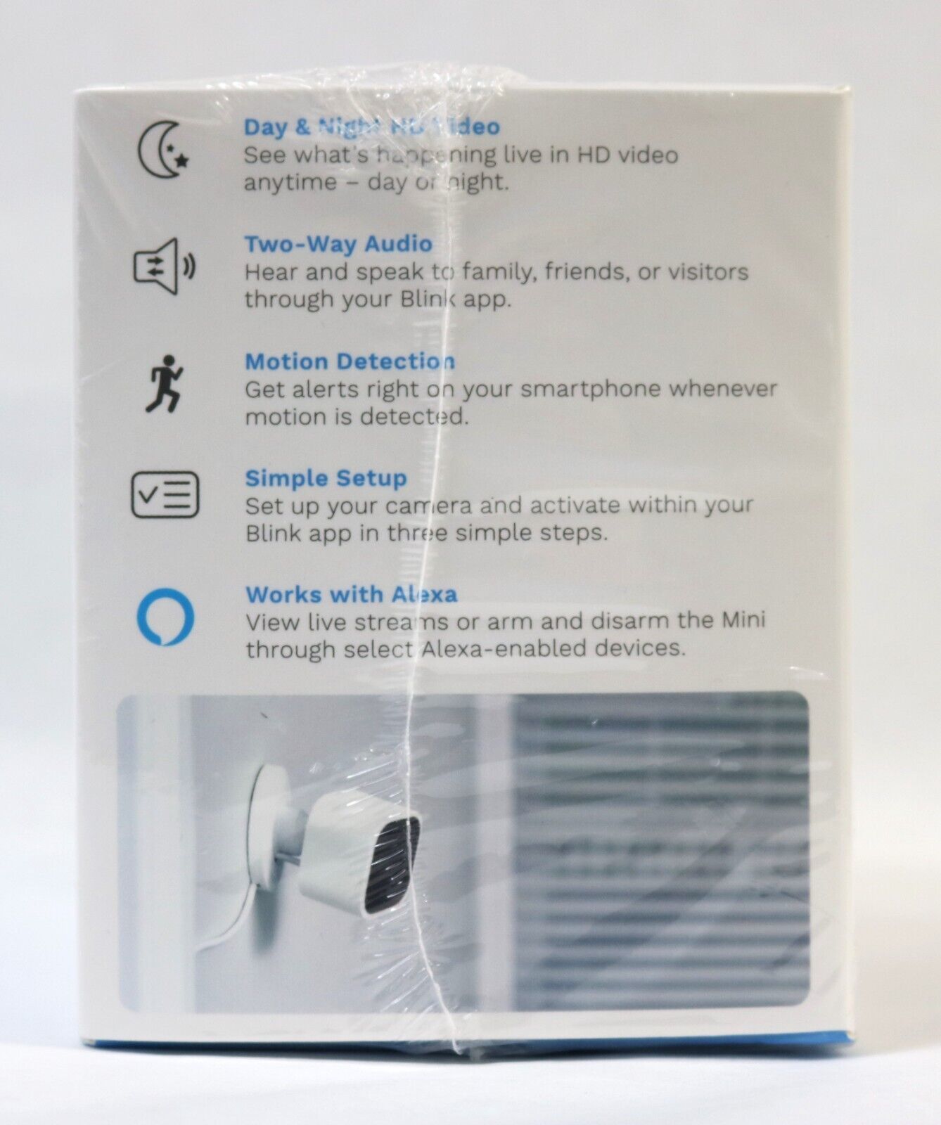 Blink Mini Indoor Plug-In HD Smart Security Camera in White New SEALED ...