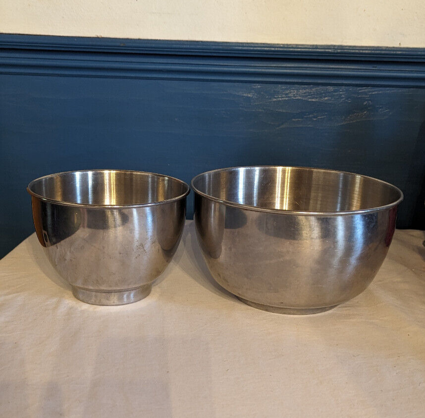 VTG 2 Stainless Steel Mixing Bowls from Model 8FM-127 Hamilton Beach ...