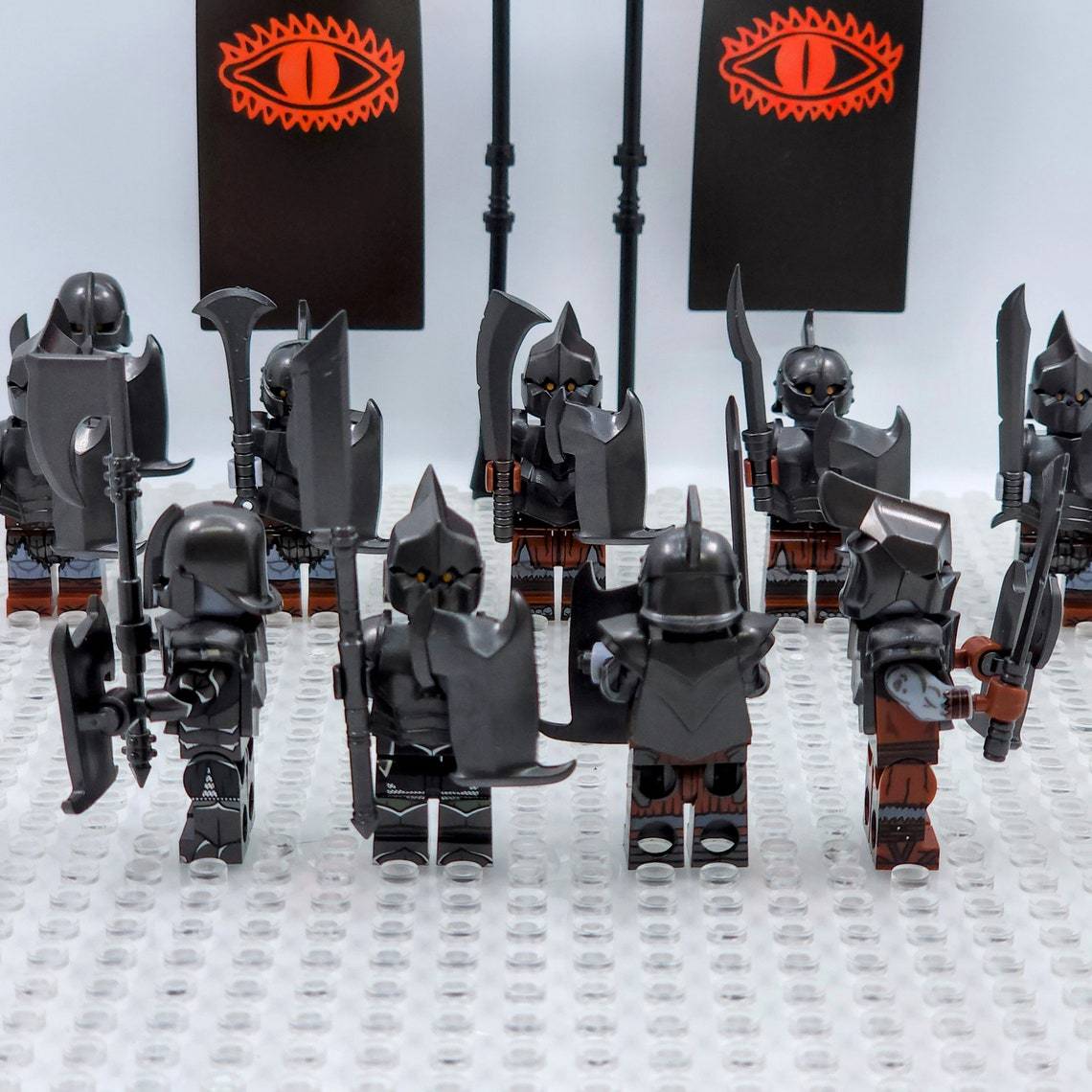 The Lord of the Rings Gundabad Orcs The Hobbit Azog's army 10pcs Minifigures - Building Toy ...