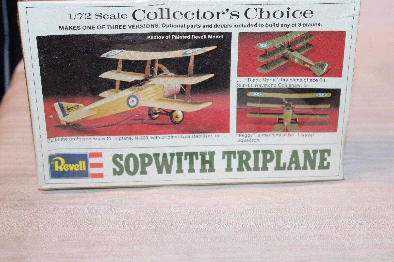 1/72 Scale Revell, Sopwith Triplane Airplane Kit #H-75 BN Sealed Box ...
