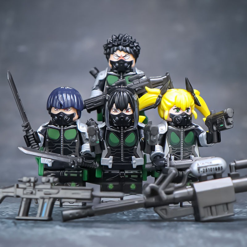 4pcs Monster Kaiju No. 8 Mina Soshiro Kikoru Kafka Minifigures ...