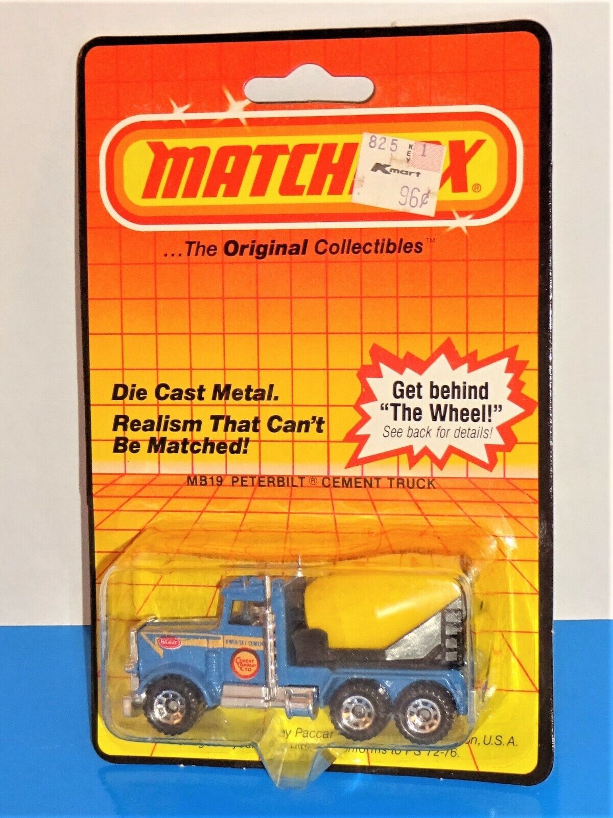 Matchbox Mid 1980s Release MB19 Peterbilt Cement Truck Blue KWIK-SET ...