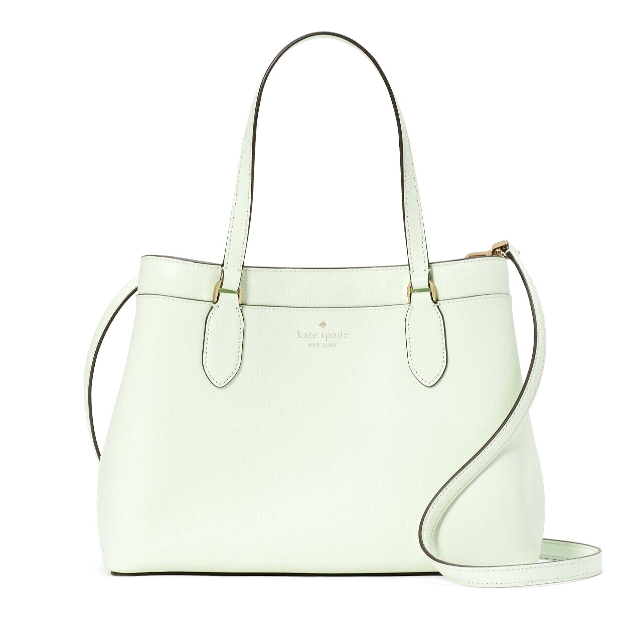New Kate Spade Sienna Satchel Grain Leather Lime Frosting with Dust bag ...