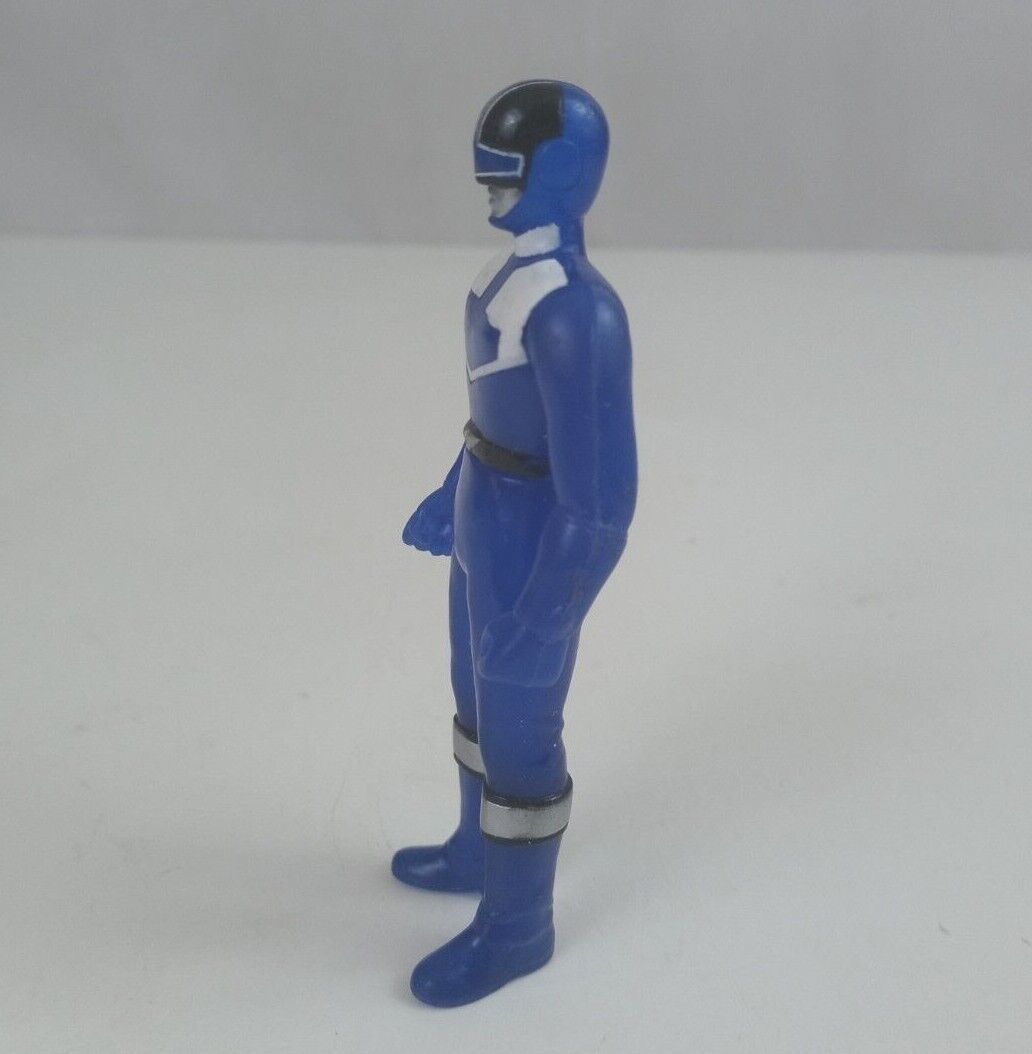 2000 Bandai Power Rangers Time Force Blue Ranger 3.5" Vinyl Figure ...