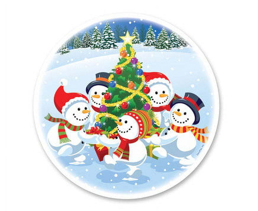 Happy snowmen Edible Icing Image Cake Decoration Topper -1/4 Sheet ...