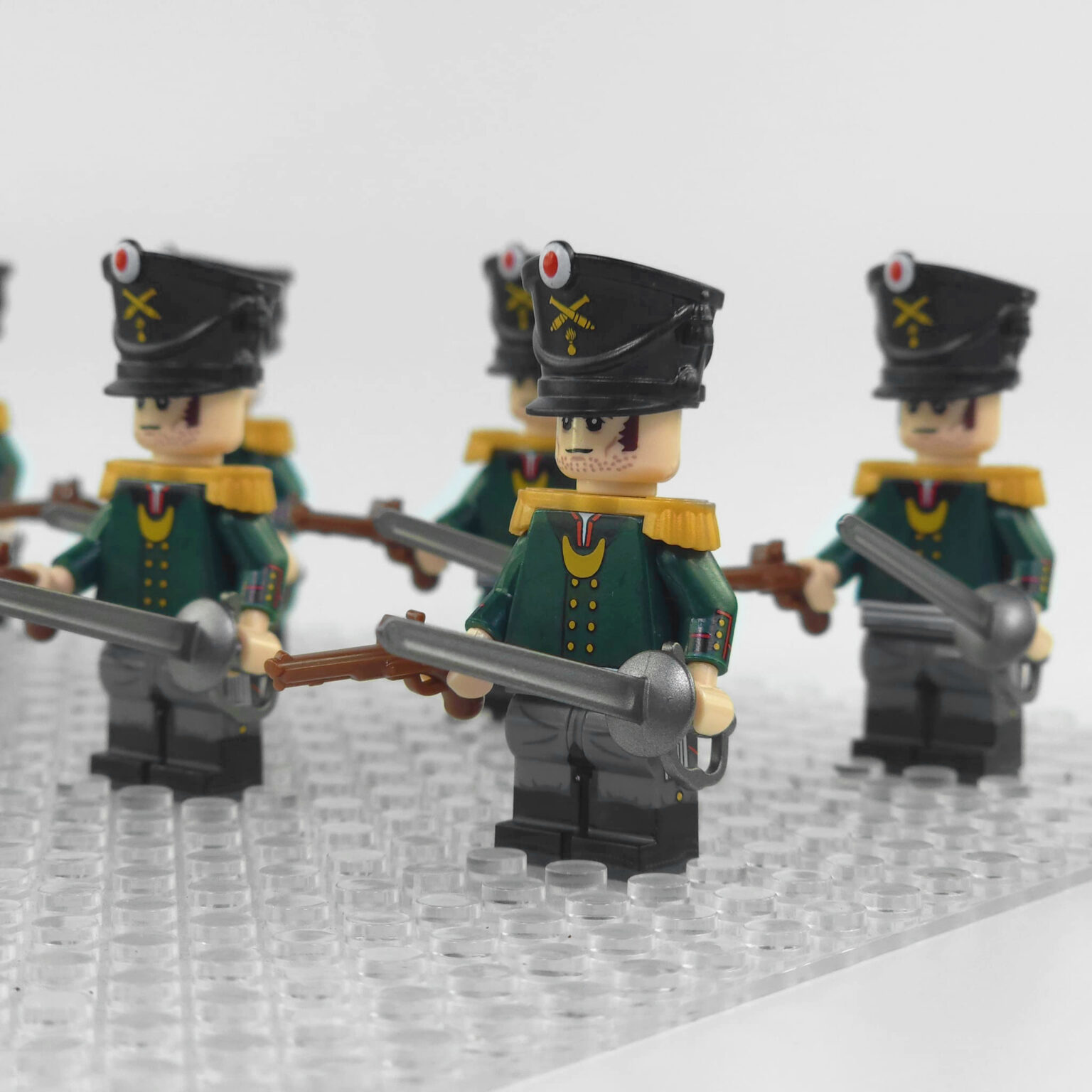 10pcs Napoleonic Wars Russian Artillery Officer Minifigures Set ...