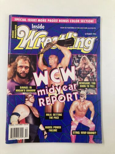 Inside Wrestling Magazine October 1995 Hulk Hogan, Sting, Wader, Savage ...