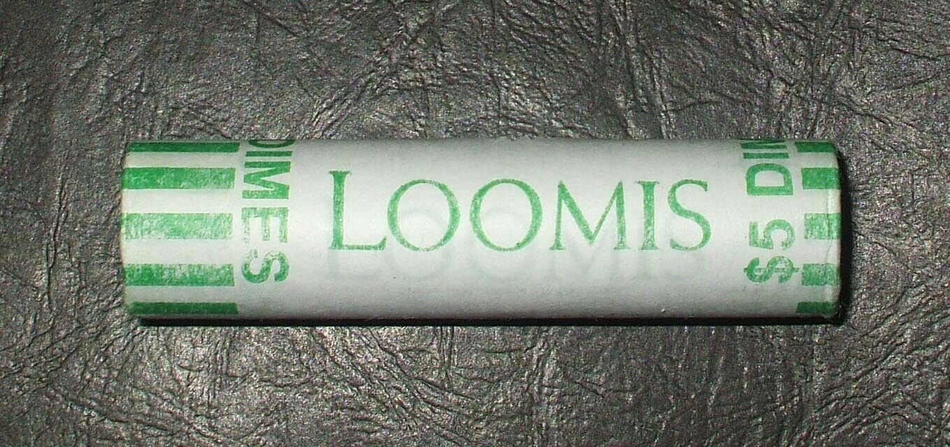 2020-P Uncirculated ROOSEVELT DIME ROLL - Loomis Roll - From Box - Dimes