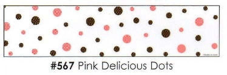 Pink Delicious Dots 3 Strips Edible Frosting Photo Cake Border ...