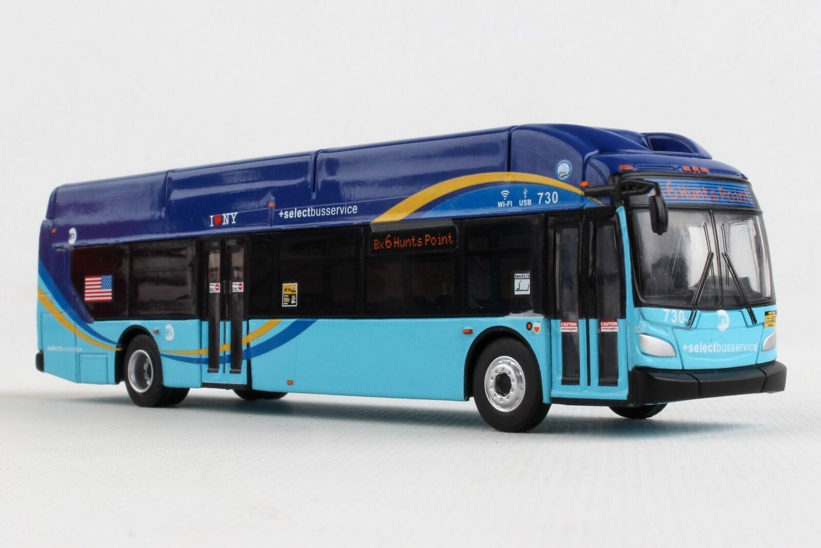 New Flyer Excelsior bus MTA NYC Transit Select Bus Service 1:87 Scale ...