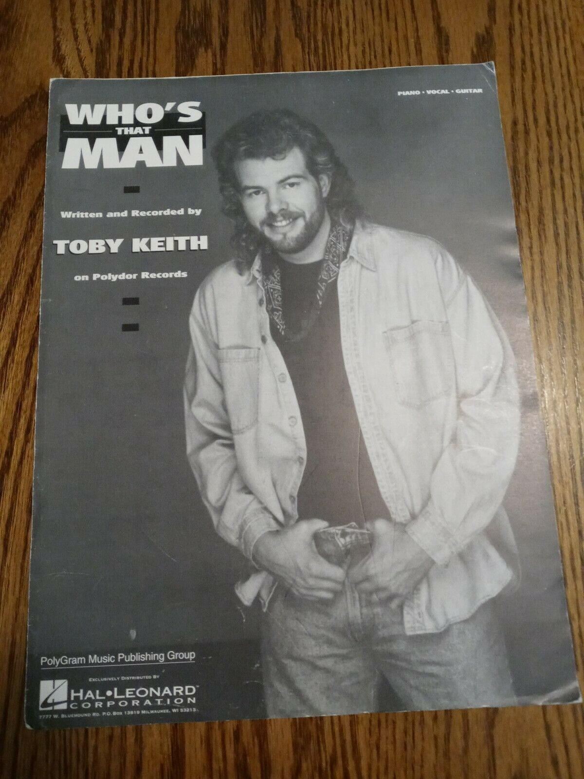 Who's That Man Toby Keith Sheet Music - Vintage & Antique