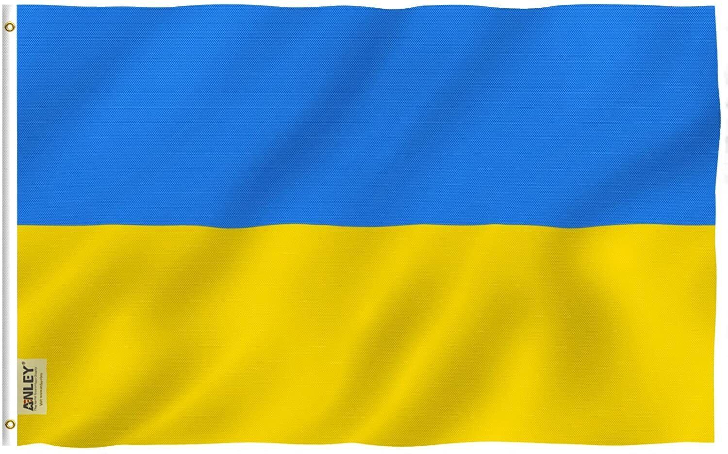 Anley Fly Breeze 3x5 Foot Ukraine Flag Ukrainian National Flags ...
