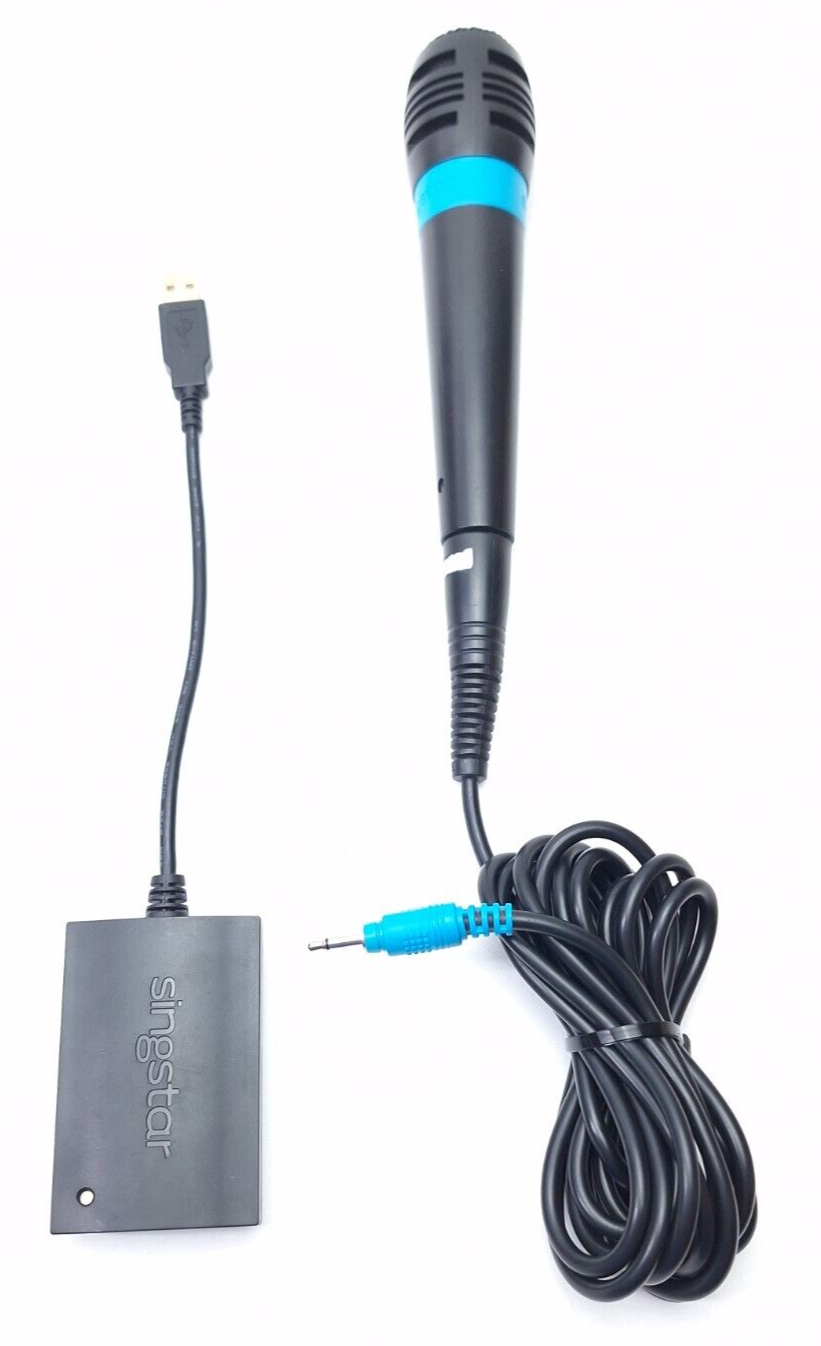 Sony SingStar Microphone with USB Converter Black SCEH-0001 For ...