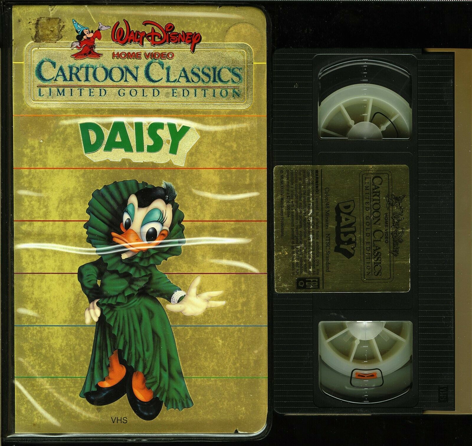 DAISY CARTOON CLASSICS VHS DISNEY VIDEO TESTED - VHS Tapes
