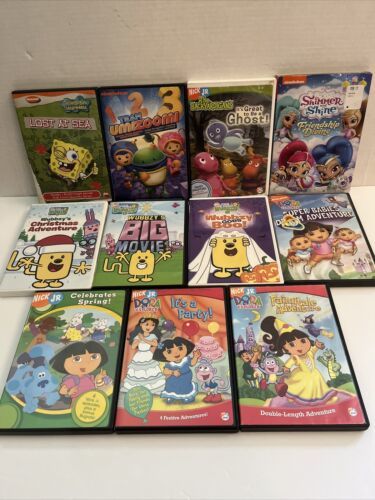 Nickelodeon DVD Lot Of 11 Kid’s DVDs Spongebob Dora Wubbzy Umizoomi ...