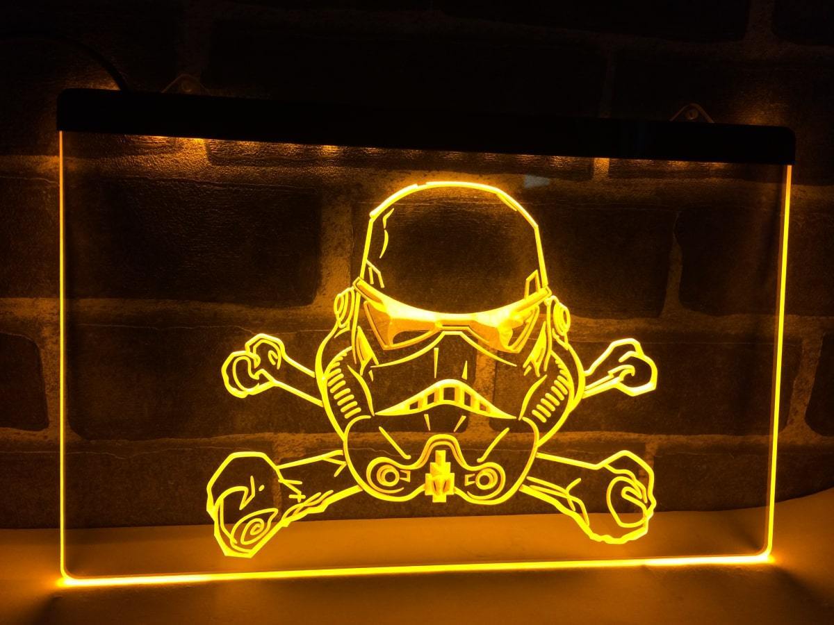 Stormtrooper Helmet Star Wars Illuminated Led Neon Sign Home Decor ...