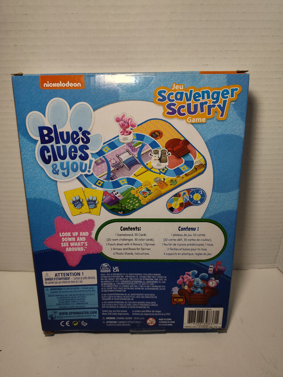 Blue's Clues & You Jeu Scavenger Scurry Game - Nickelodeon - Board Game ...