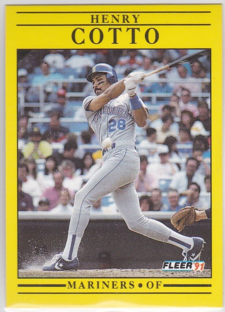 M) 1991 Fleer Baseball Trading Card - Henry Cotto #448 - Trading Card ...