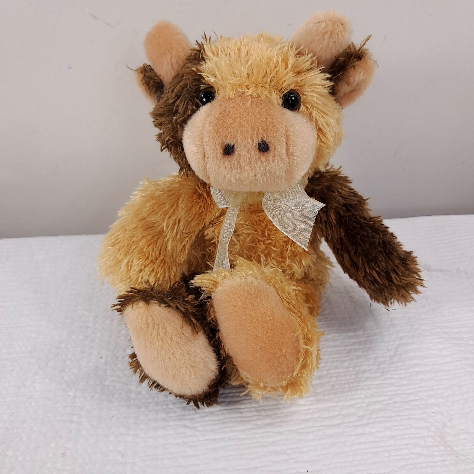 Kellytoy BeanPals Cow Bull Plush Brown Tan and 50 similar items