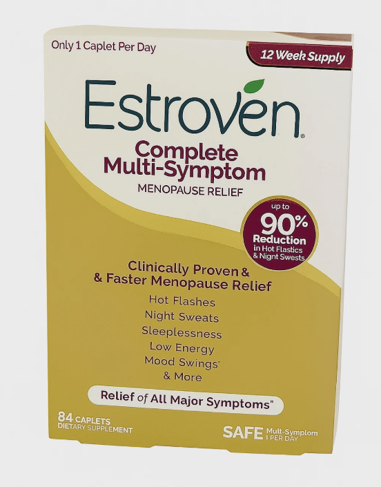 Estroven Complete Menopause Relief 84 Caplets Multi-Symptom Support EXP ...