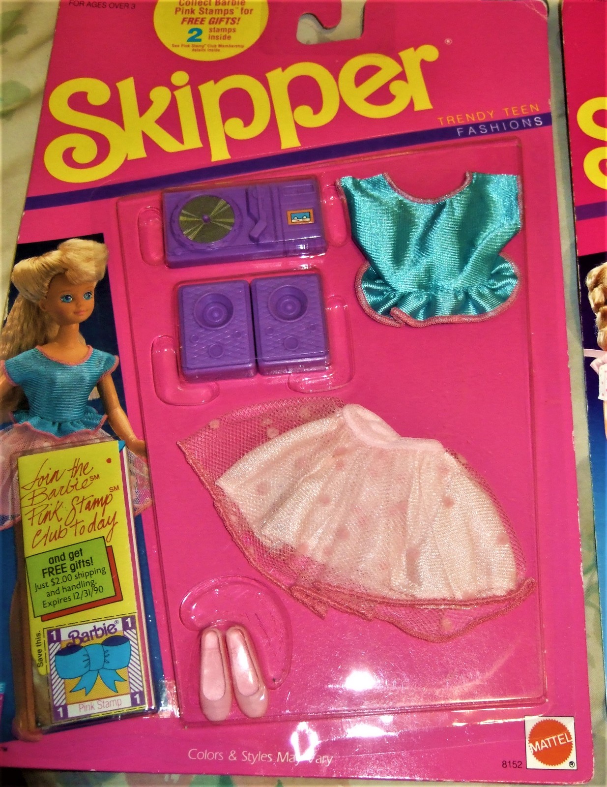 Skipper Trendy Teen Fashions outfit 1989 - Clothing & Accessories